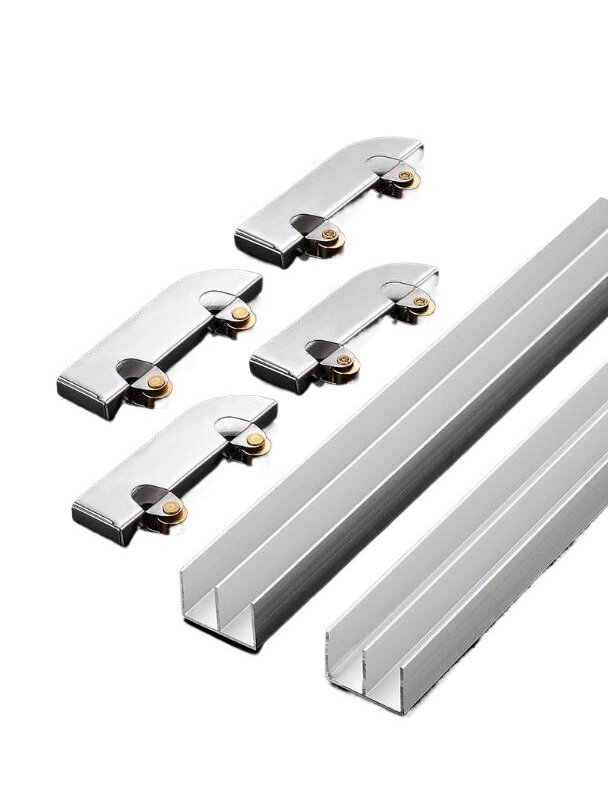 100 см, 1 шт. Комплект Направляющих Для Раздвижных Стеклянных Дверей