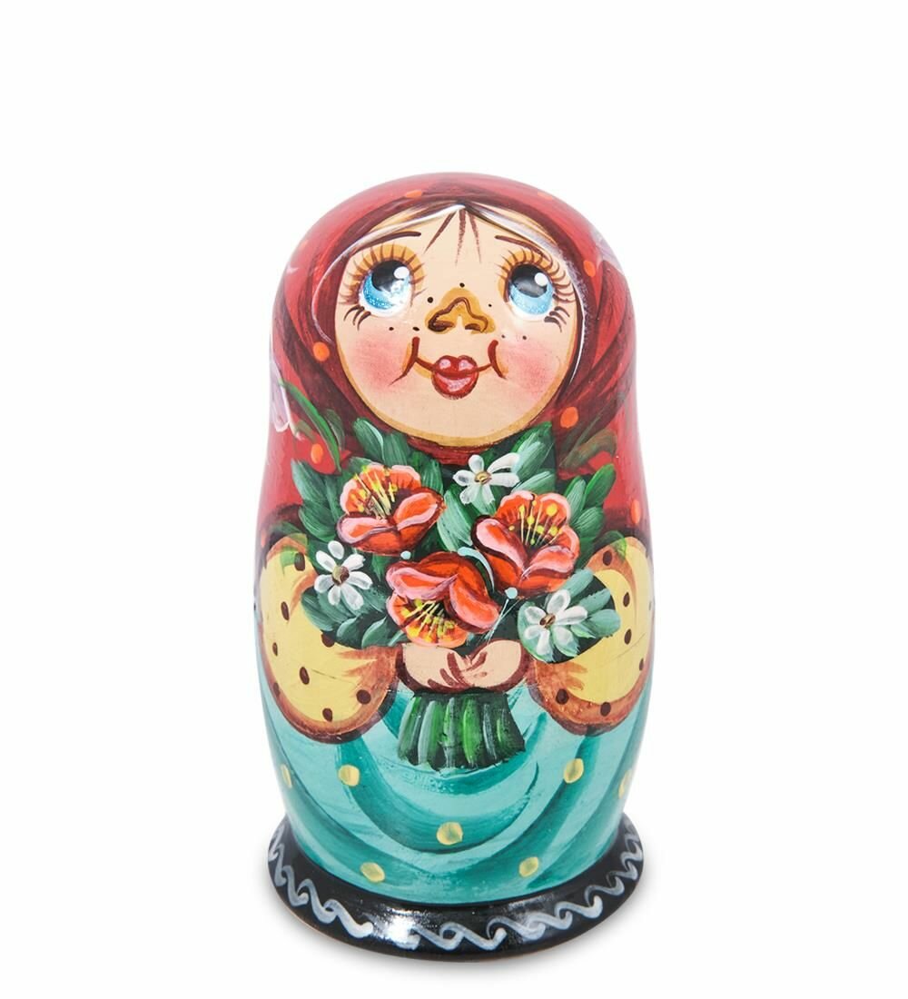 Матрешка 5м "Фрося" мал. A2190079 Народные промыслы, Дерево липа, краски, лак