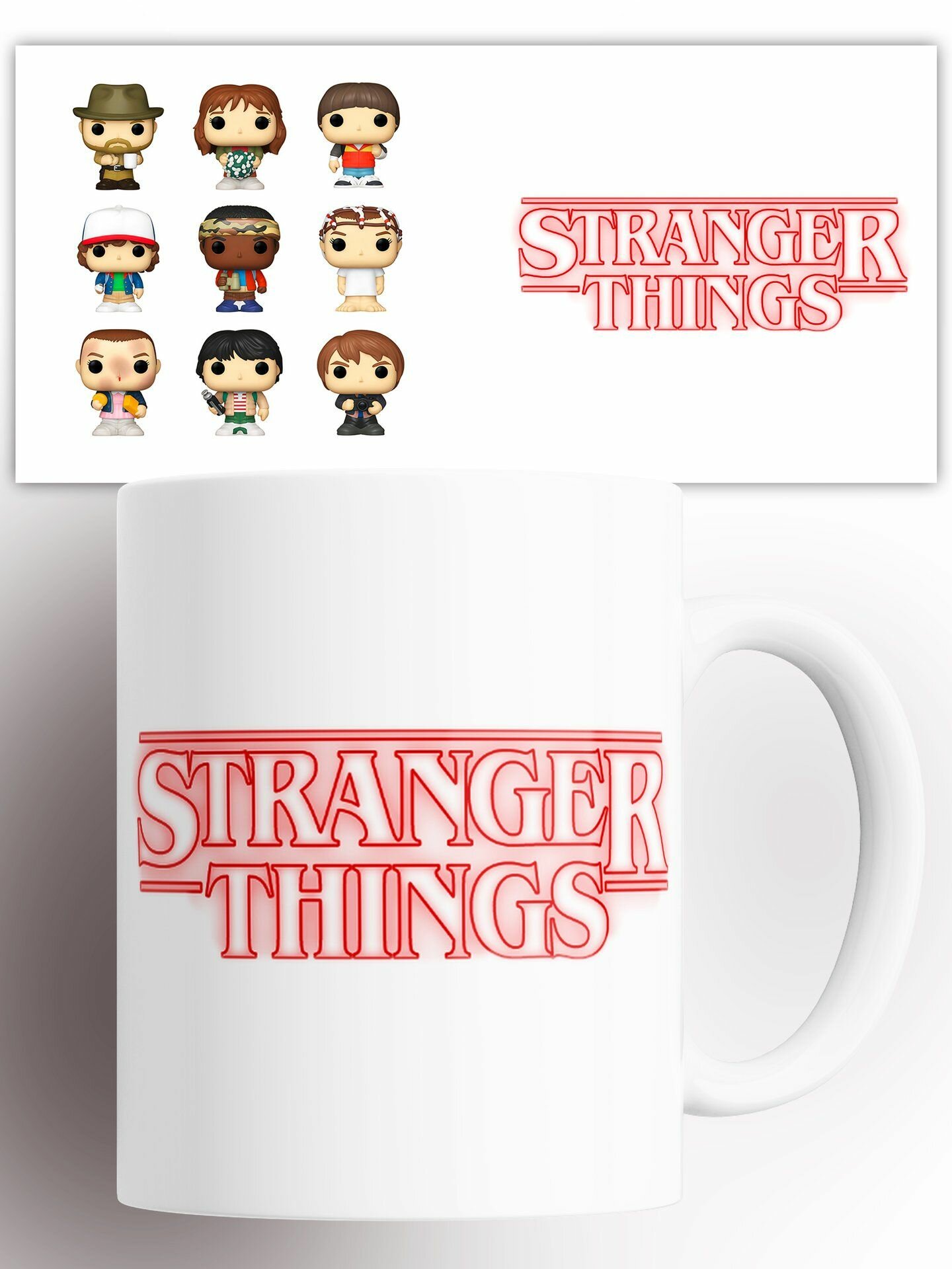 Кружка сериал Очень странные дела фигурки арт 330 мл