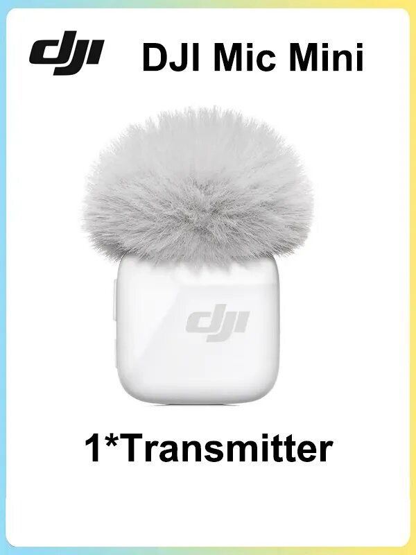 DJI Микрофон для мобильного устройства DJI Mic Mini передатчик, Мини-беспроводная связь, высококачественный звук, слоновая кость