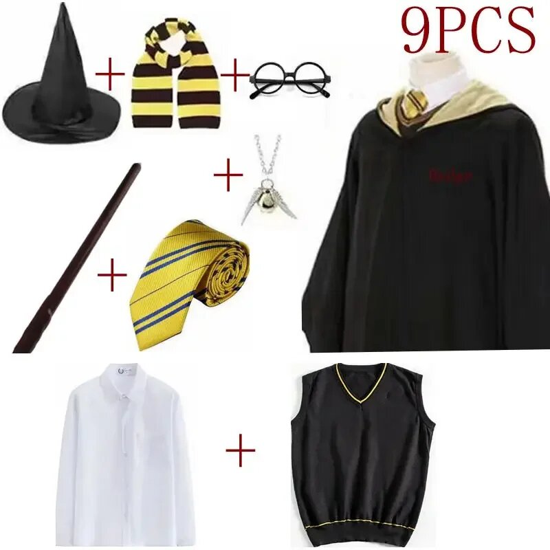 Костюм Гермионы из Гарри Поттера XL, 9pcs1