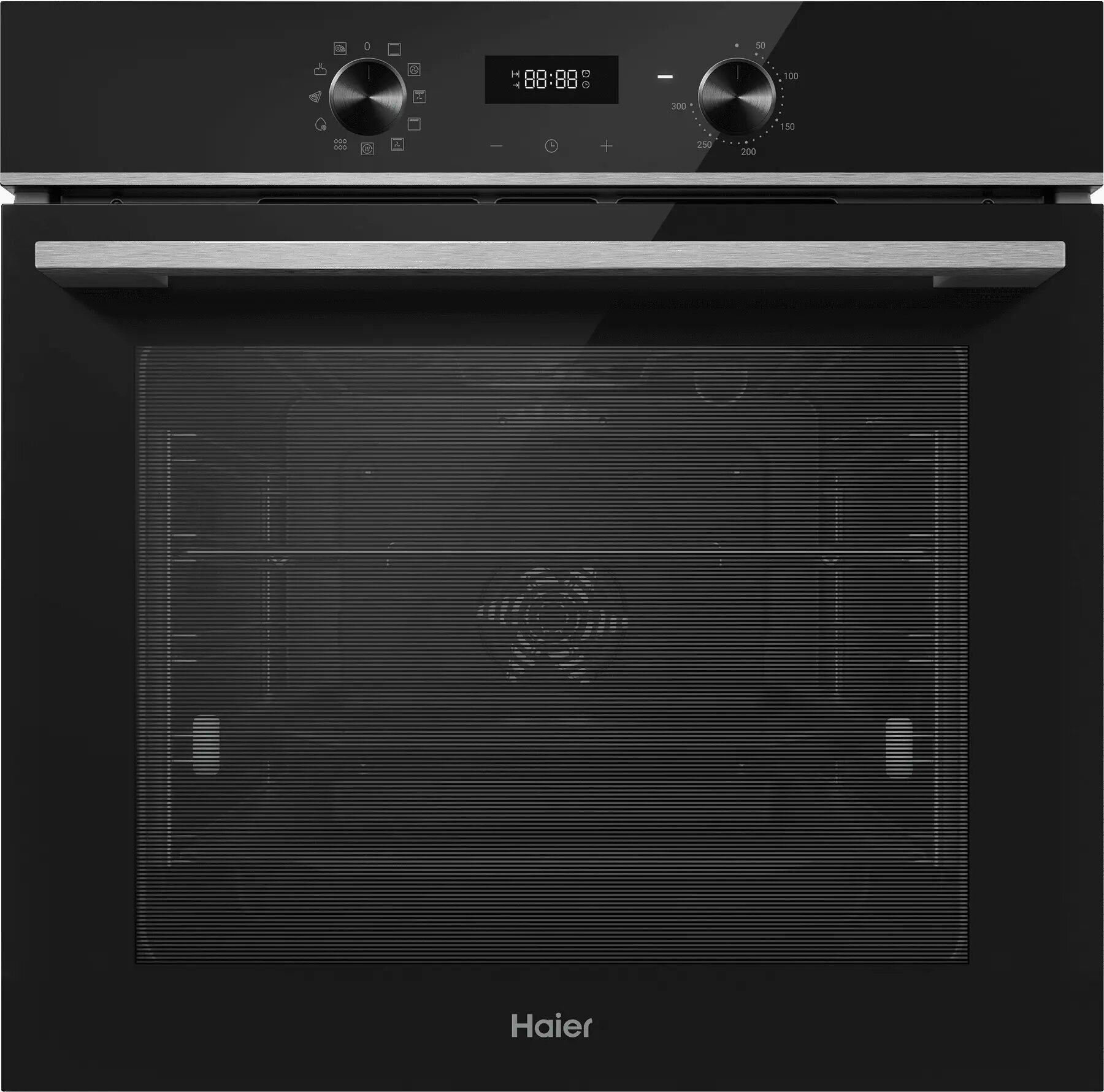 Встраиваемый духовой шкаф Haier HOQ-R2ARN3BX, черный, 11 режимов нагрева