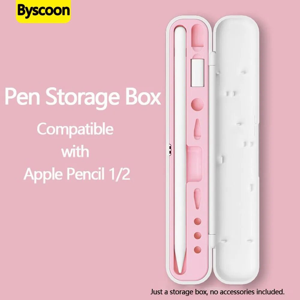Коробка для хранения Apple Pencil 2-го/1-го поколения, аксессуар для iPad Pencil, кабель для зарядки, защитный чехол для стилуса