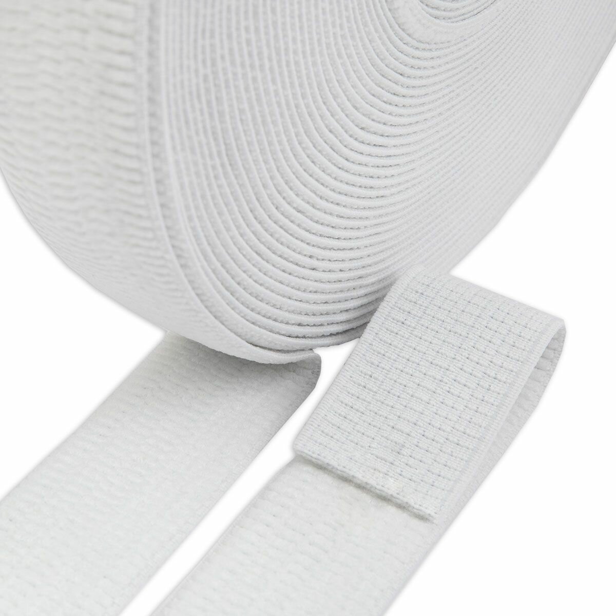 Эластичная Беларусь 37 мм 2 мм 0с756 помочная 20 м тканая белый