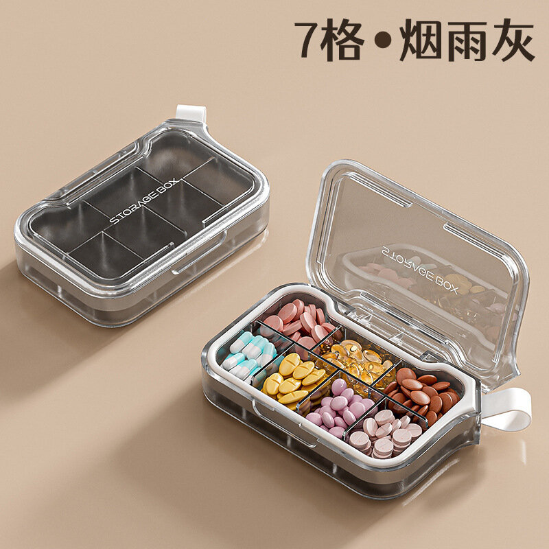 Портативная коробка для таблеток на семь дней в неделю, портативная коробка для хранения лекарств на семь дней в неделю, герметичная, большой емкости