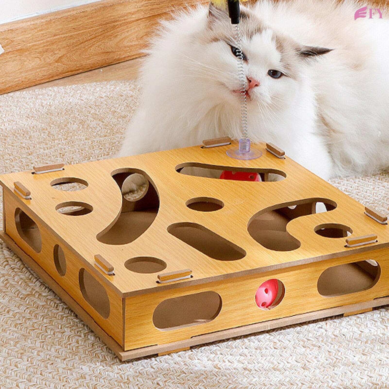 Развивающие игрушки для кошек, интерактивные и веселые, коробка для игр для кошек и забавная кошачья палочка