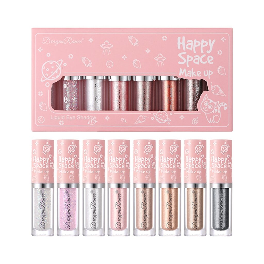 Жидкие Блестящие Тени Для век, Металлические Блестящие Мерцающие Тени Для век Жидкие Водонепроницаемые Стойкие Быстросохнущие Сверкающие Тени Для век