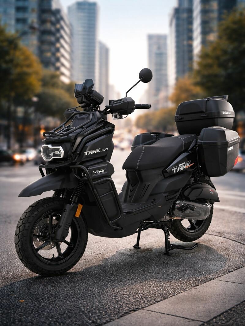 Скутер бензиновый TANK Leopard 150 кубов! Аудиосистема, вариатор