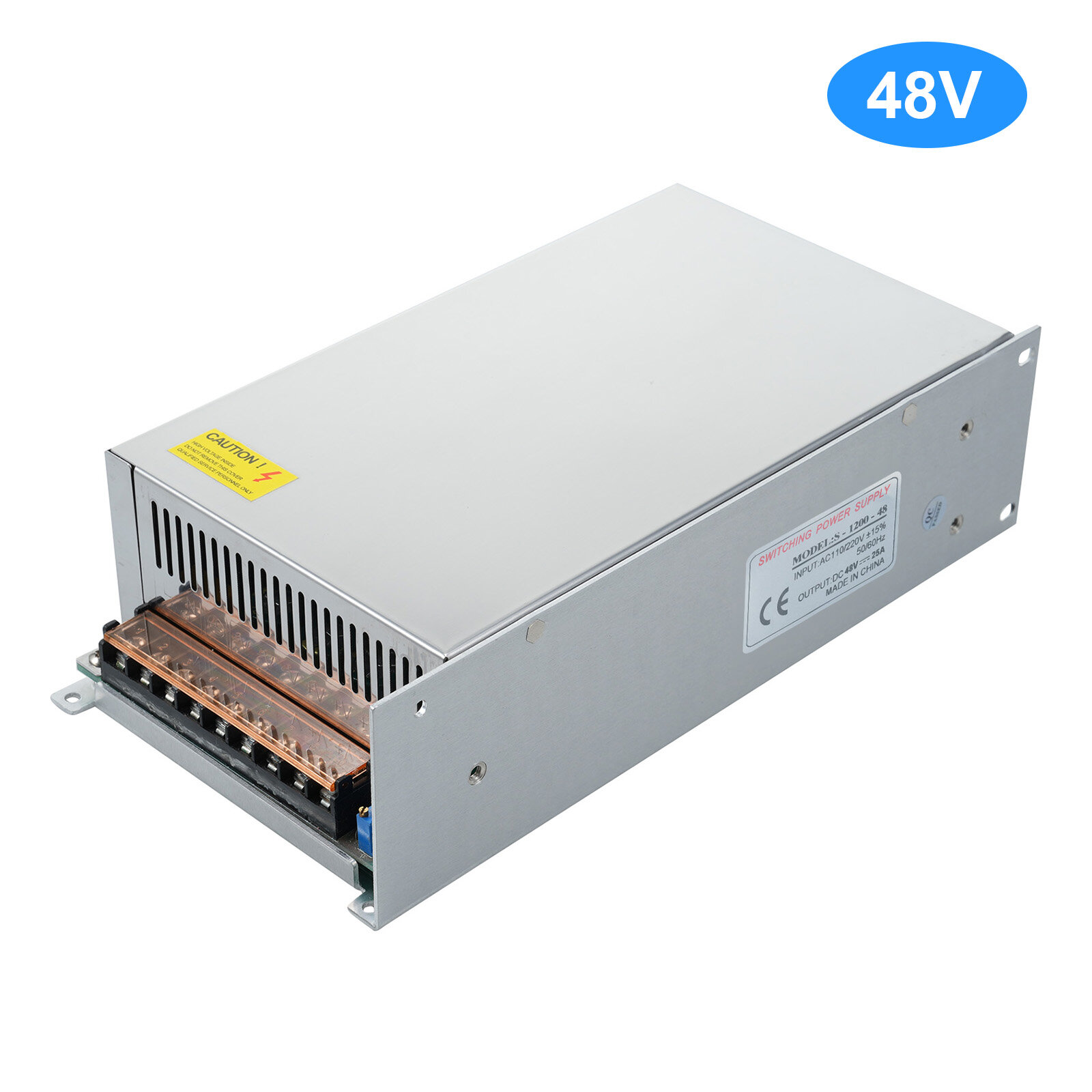 Блок питания DC 48V 25A 1200W адаптер переменного тока 110V/220V в постоянный ток 48V 25A преобразователь для светодиодной ленты камер видеонаблюдения систем безопасности 3D принтеров