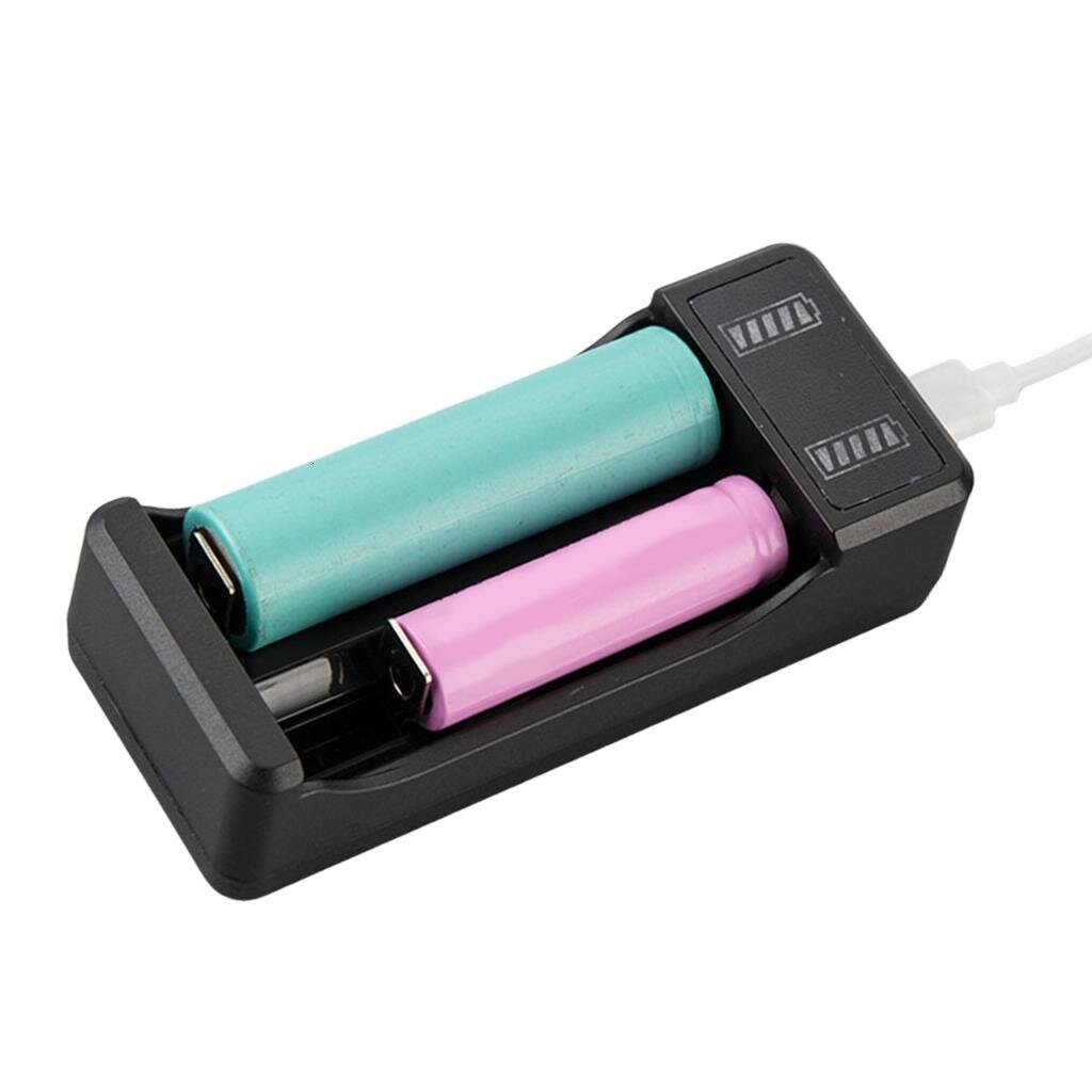 Зарядное устройство для аккумуляторов 18650 и 21700 с USB-C, 2 слота