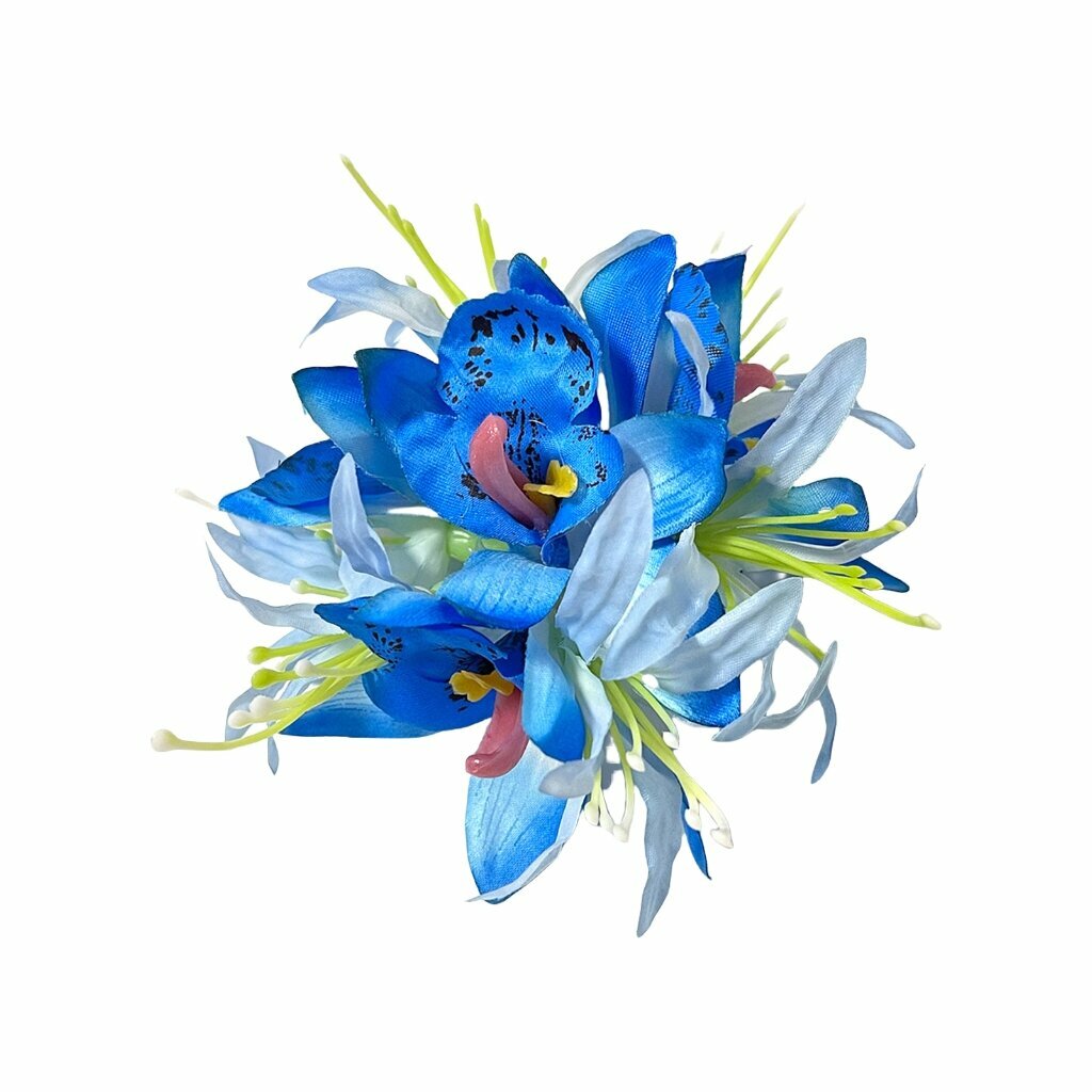 Цветочная заколка для волос Atmosphere-синий