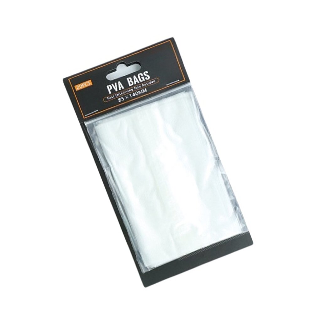 20шт Быстрорастворимых пакетов из ПВА Водорастворимые Мешки Сумка для рыболовных приманок Без остатков Рыболовные снасти и Аксессуары Долговечны