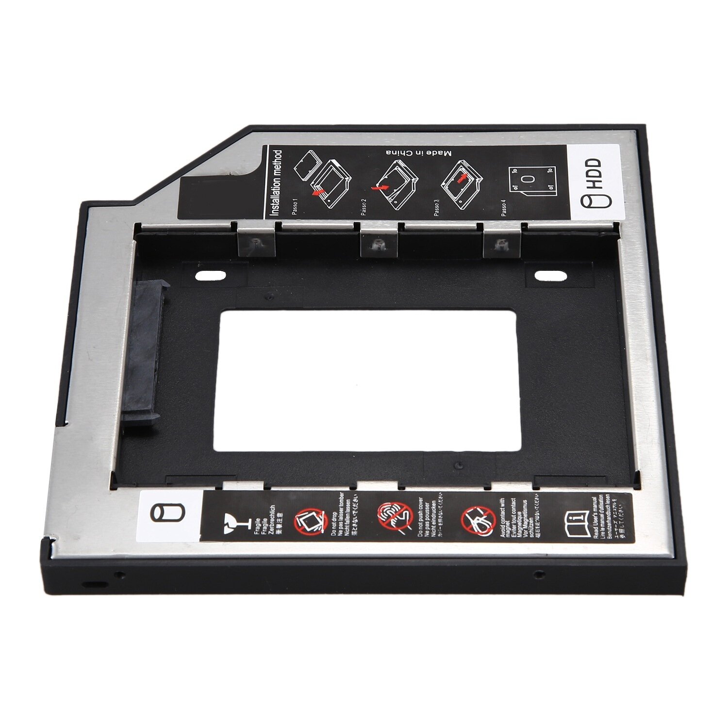 Универсальный Sata 2Nd Hdd Ssd Жесткий диск Caddy 9,5 мм для CD/DVD-Rom Оптический отсек жесткого диска Sataii Sdd Кронштейн второй жесткий диск твердотельный накопитель