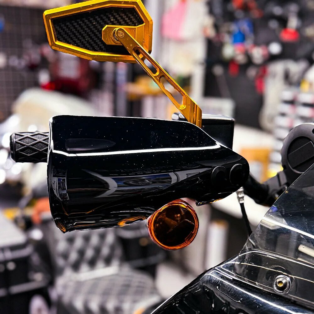 Мотоциклетный щиток для рук, защита для рук для Harley Davidson Softail Fat Bob 2018-2023 Low Rider S 2020-2023 Black