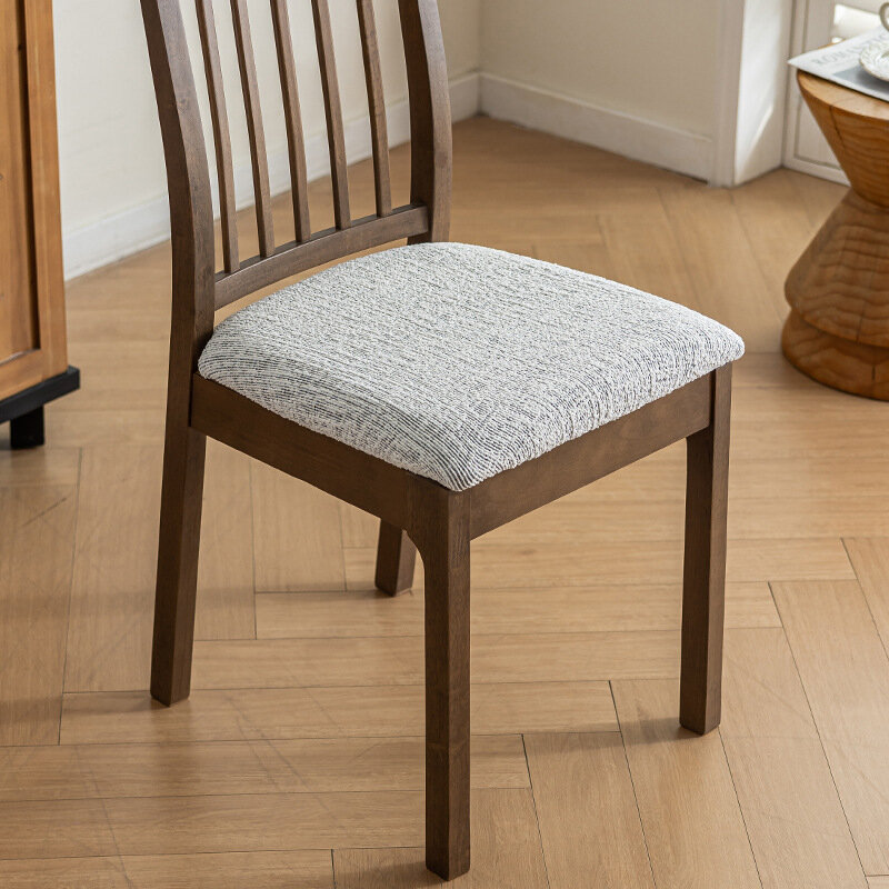 Новая эластичная трикотажная диагональная жаккардовая ткань для домашних и гостиничных обеденных стульев, кресел, чехлов для стульев, утолщенного снежинкового бархата