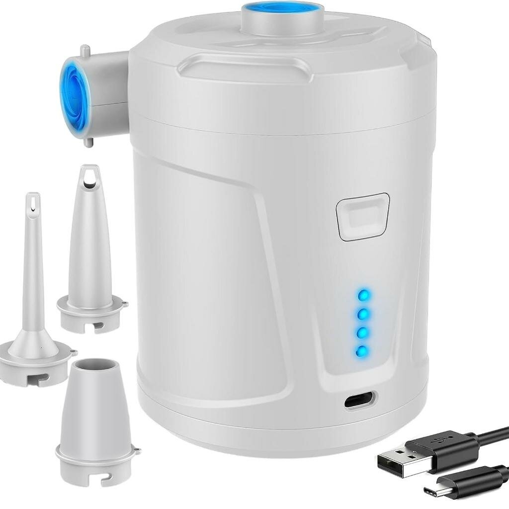 Практичный воздушный компрессор 5200 мА·ч, Белый