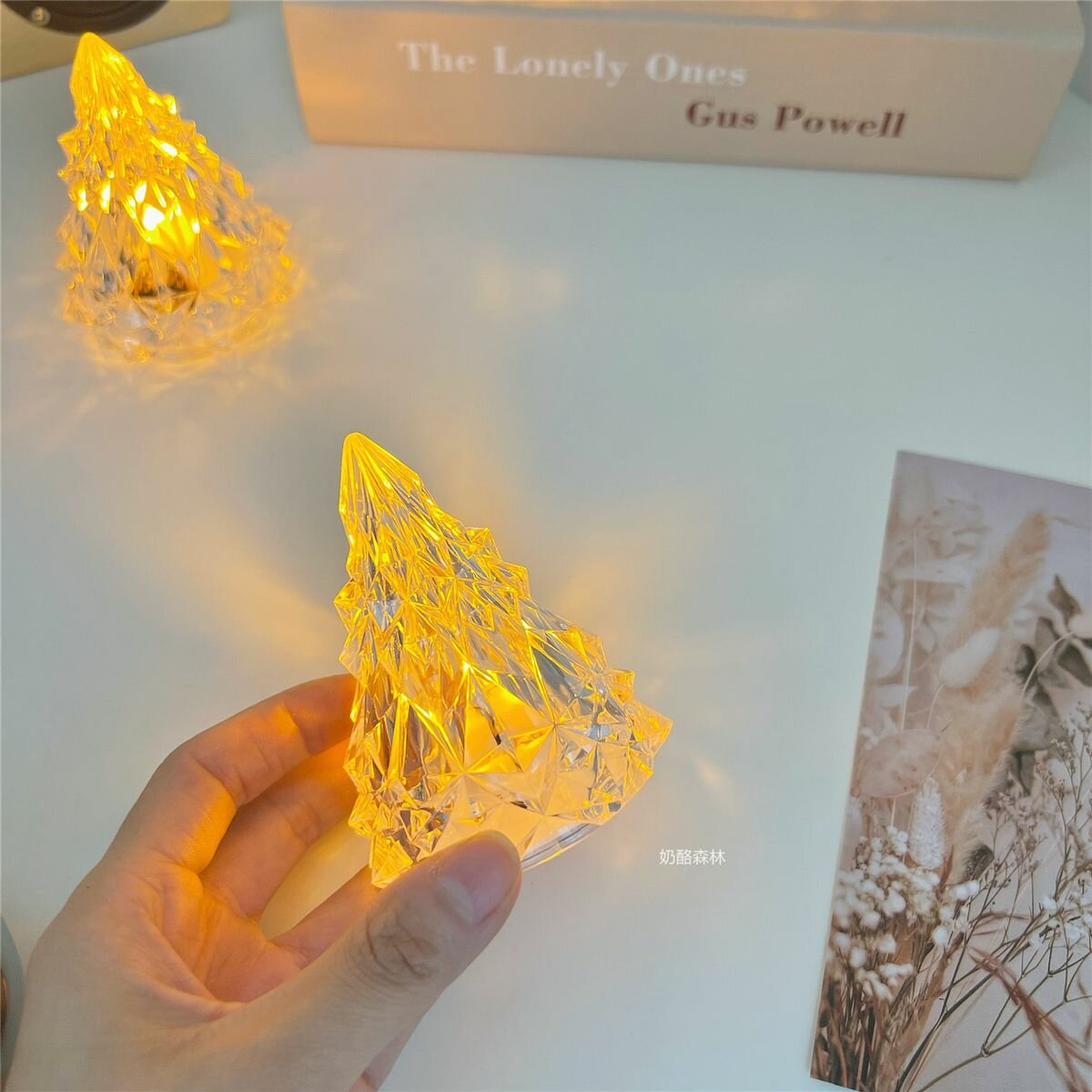 Стиль Ins LED Ледник Ночник Атмосферный Свет Внутреннее Освещение Рождественское Свадебное Украшение Комнаты Романтическое Оформление Орнамент