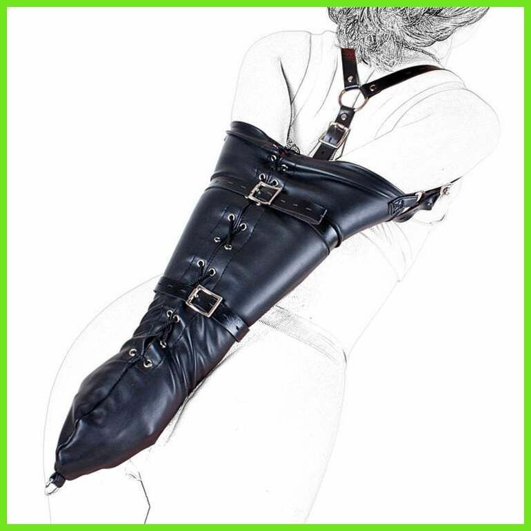 Кожаный пояс для бандажа, реквизит для БДСМ игр