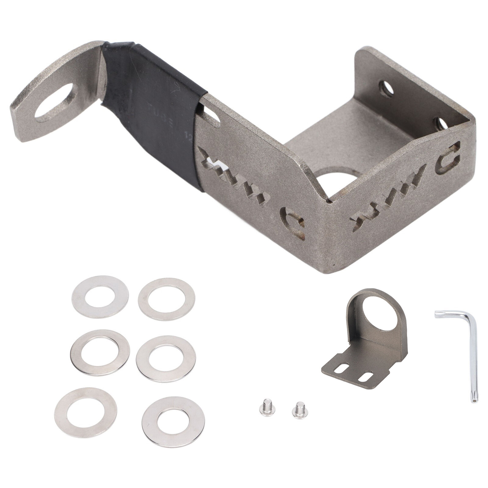 Прочный кронштейн из нержавеющей стали для автомобильной радиоантенны Isuzu Dmax, серебристый.