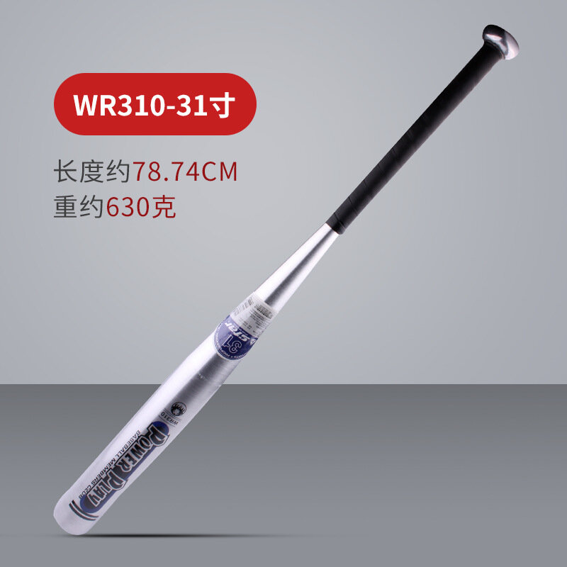 Бейсбольная бита Shida из массива дерева, утолщенная резиновая бита, автомобильная самооборона, натуральный цвет 28inch