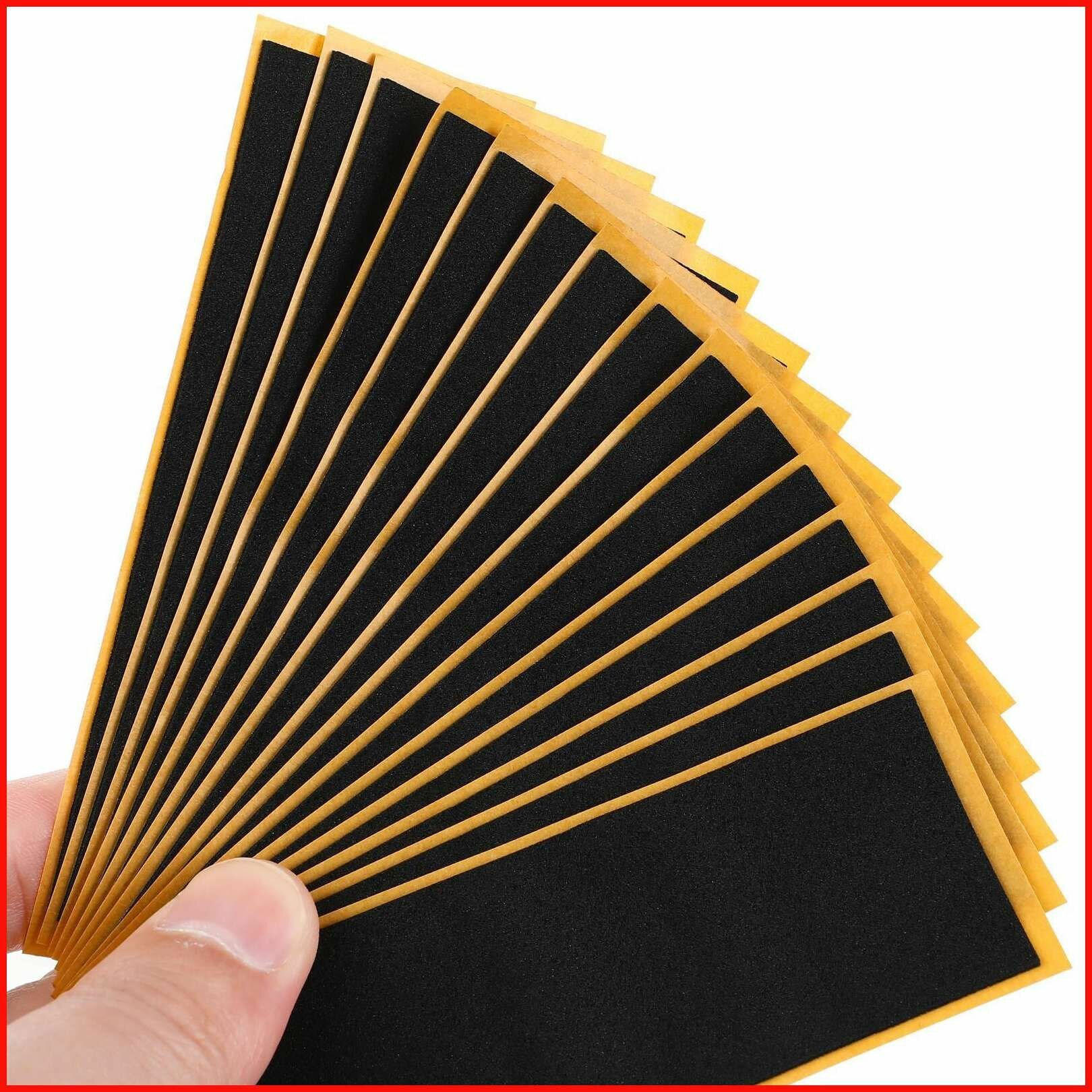 Антифрикционные накладки для фингерборда из пеноматериала, чёрные, 15 шт.