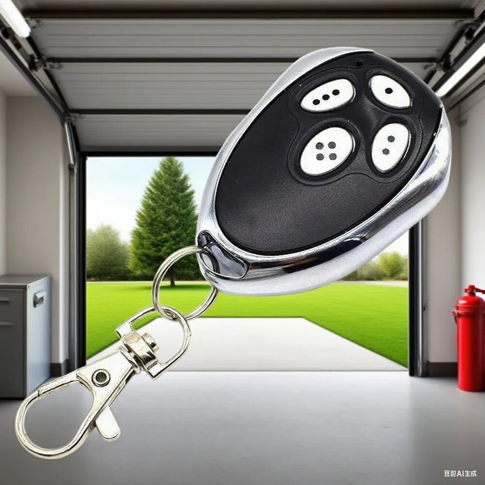 Пульт дистанционного управления 433,92 МГц с динамическим кодом, 4-канальный открыватель гаражных ворот Бытовая электроника (черный и серебристый)