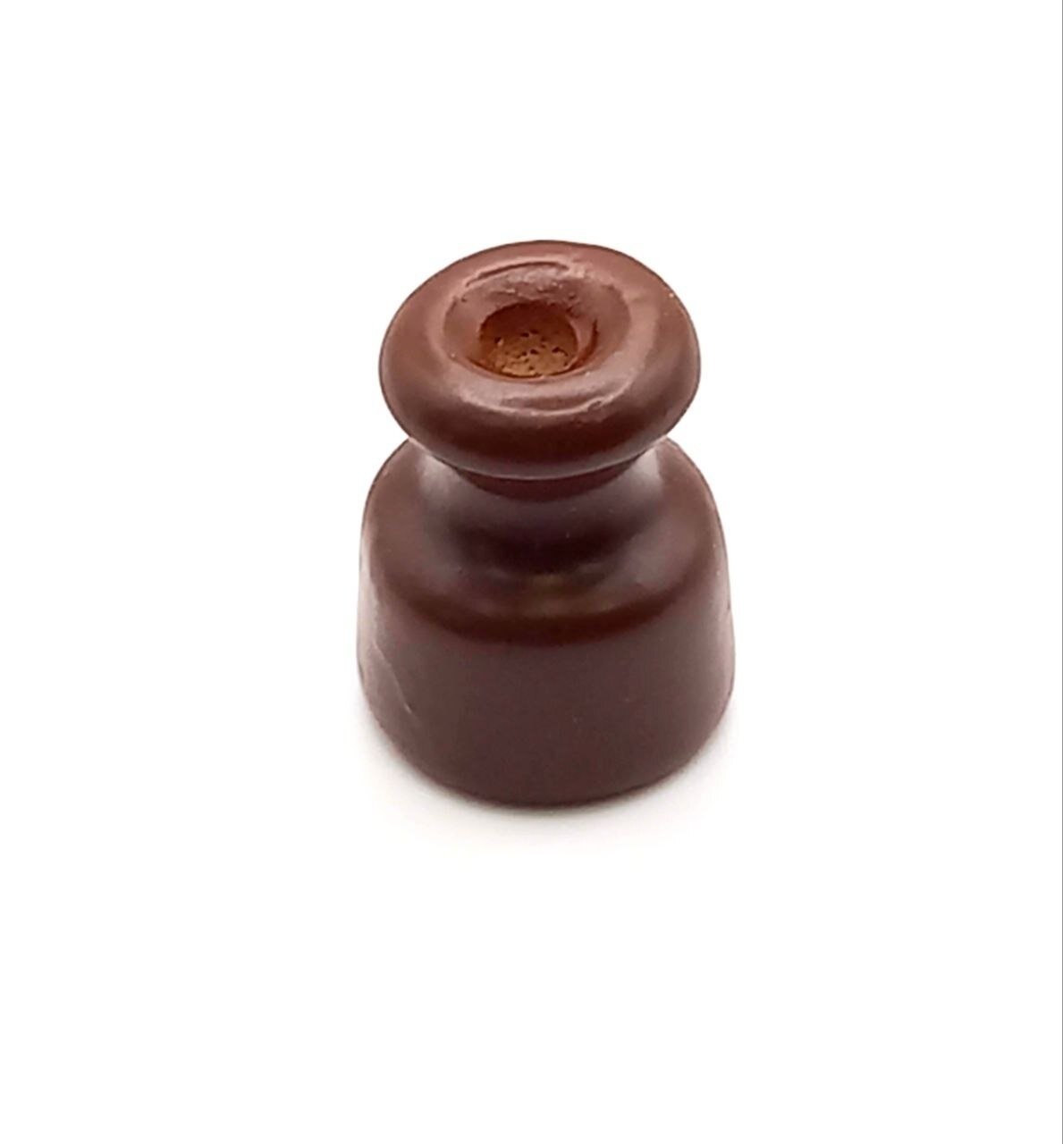 Ретро изолятор керамика цвет коричневый матовый 50шт.