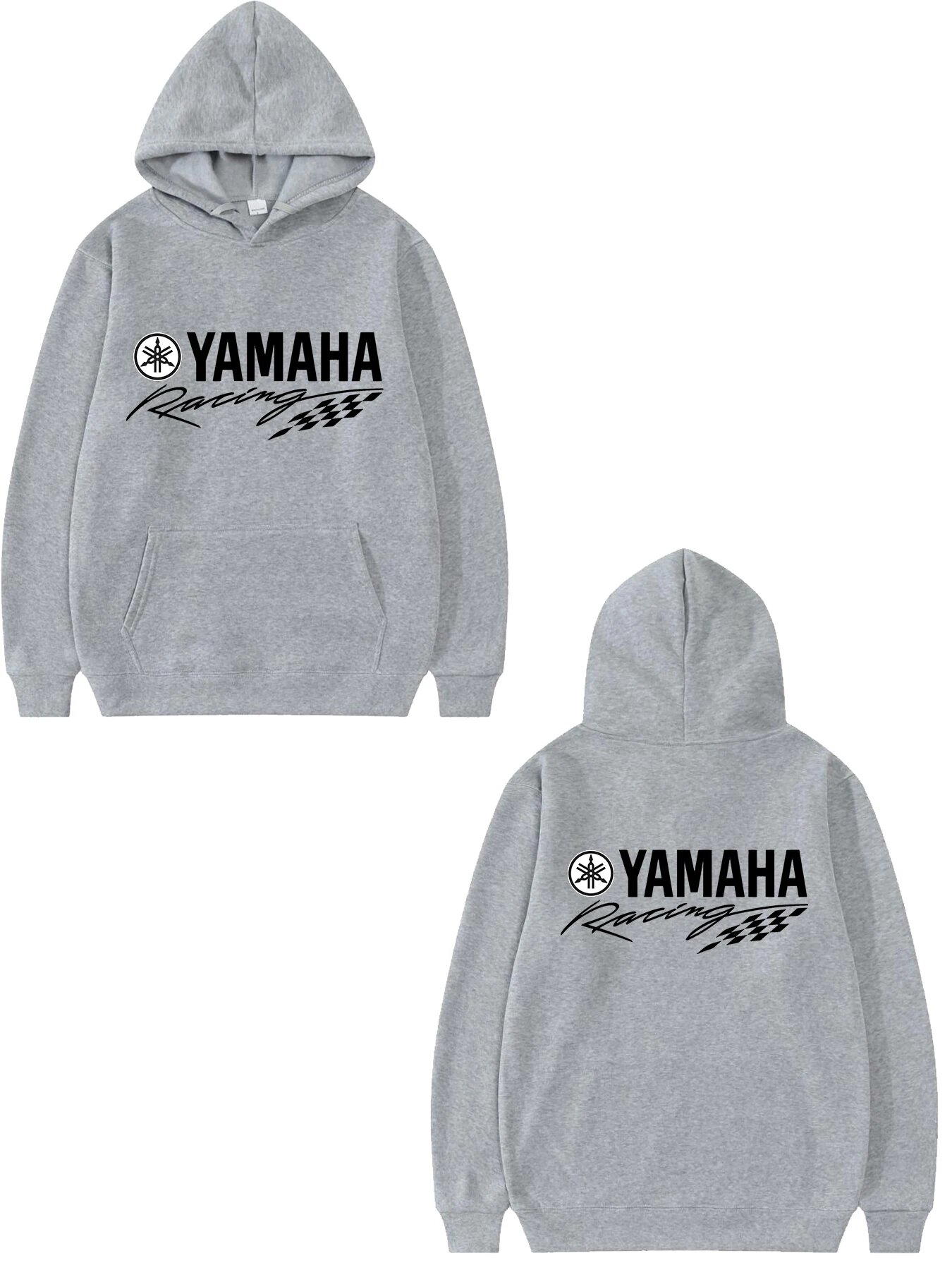 Yamaha толстовка с капюшоном серая, S, цвет 4