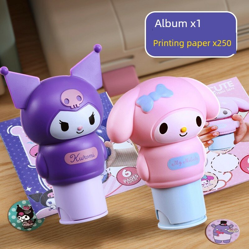 Набор волшебных наклеек-штампов «Куроми Мелоди» для детей: книга наклеек с мультяшными героями для мальчиков и девочек,