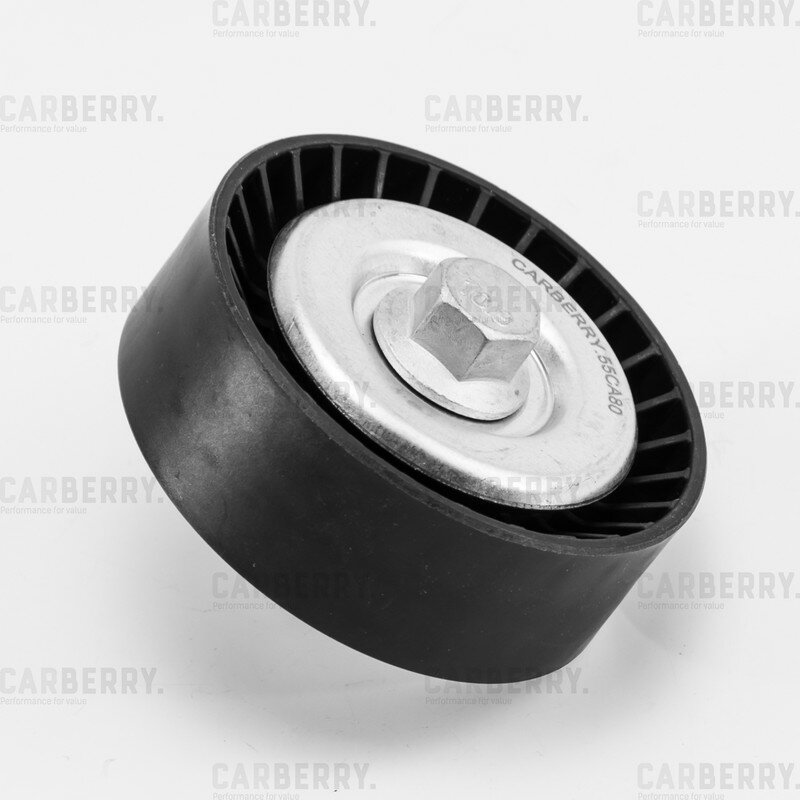 Ролик обводной поликлинового ремня CARBERRY MITSUBISHI ASX, Lancer, Outlander 06->, CITROEN C-Crosser 08-> , CHRYSLER Sebring 07-> , JEEP Patriot 08-> , PEUGEOT 4007 08-> (55CA80)