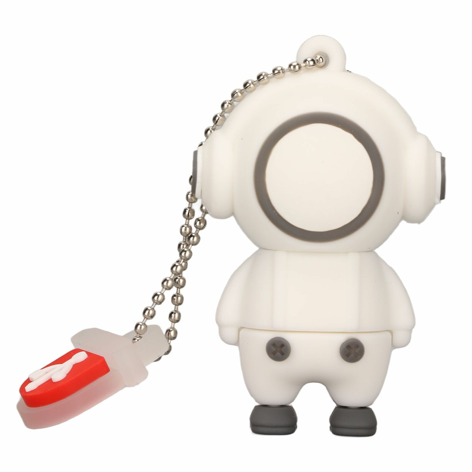 Мультяшный USB Флэш накопитель, белый, 128 ГБ, защита от помех
