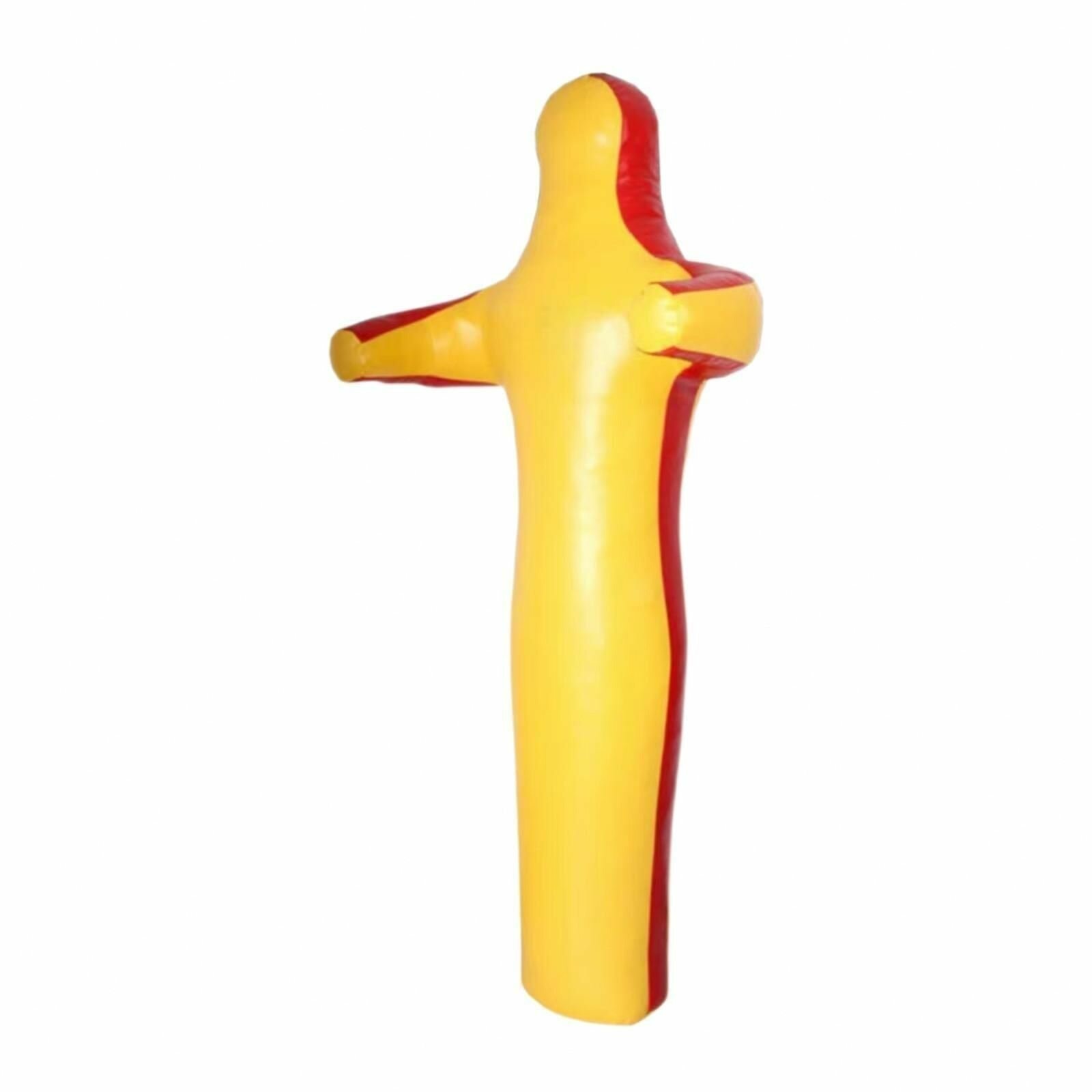 Тренировочный манекен для единоборств, ММА, борьбы, кикбоксинга, тхэквондо, каратэ, желтый, 170 см, без наполнителя