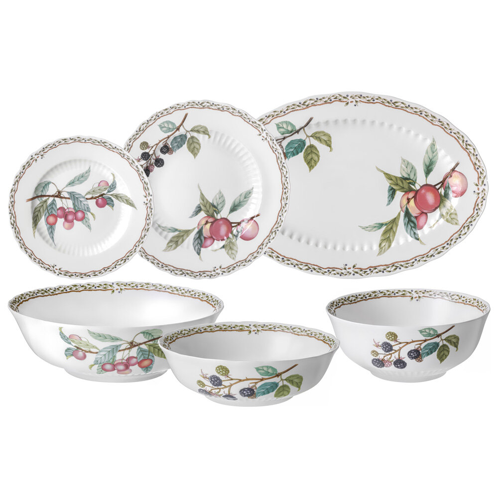 Сервиз обеденный lefard fruit garden на 6 пер. 23 пр. KSG-590-651