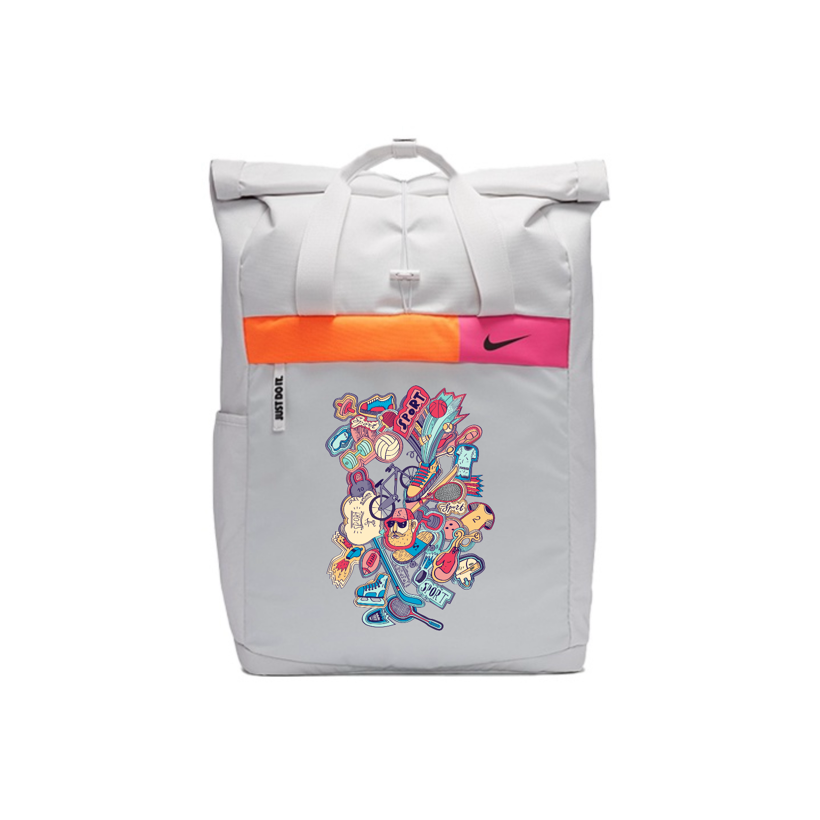Рюкзак унисекс Nike Fabric Backpack, Light Silver Gray