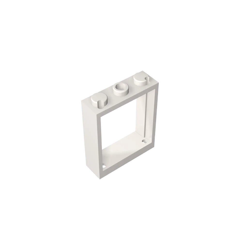 Белый кубик Lego 1x3x3, Цвет: 090