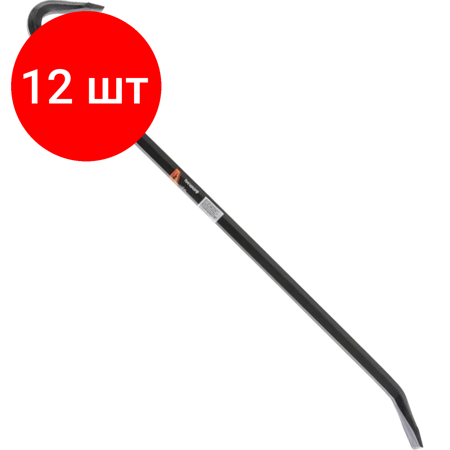 Комплект 12 штук, Лом-гвоздодер SPARTA 600мм, шестигранный (252265)