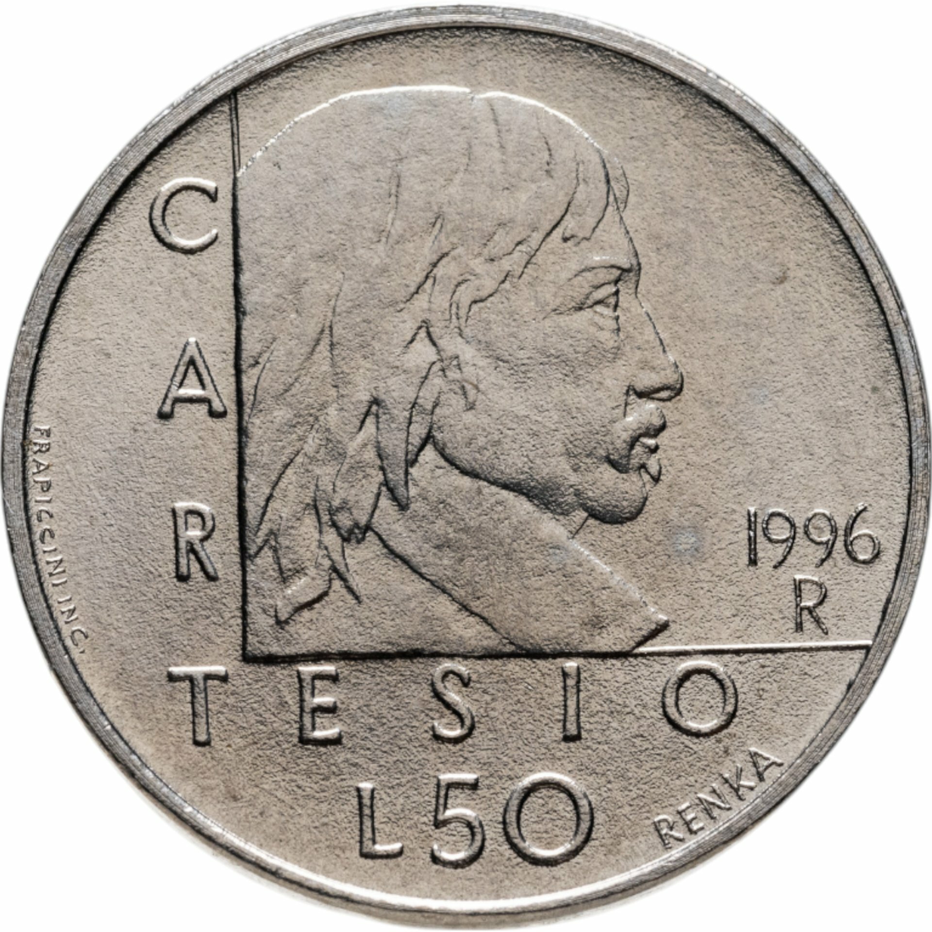 Сан-Марино 50 лир lire 1996, Сталь, в сохранности UNC