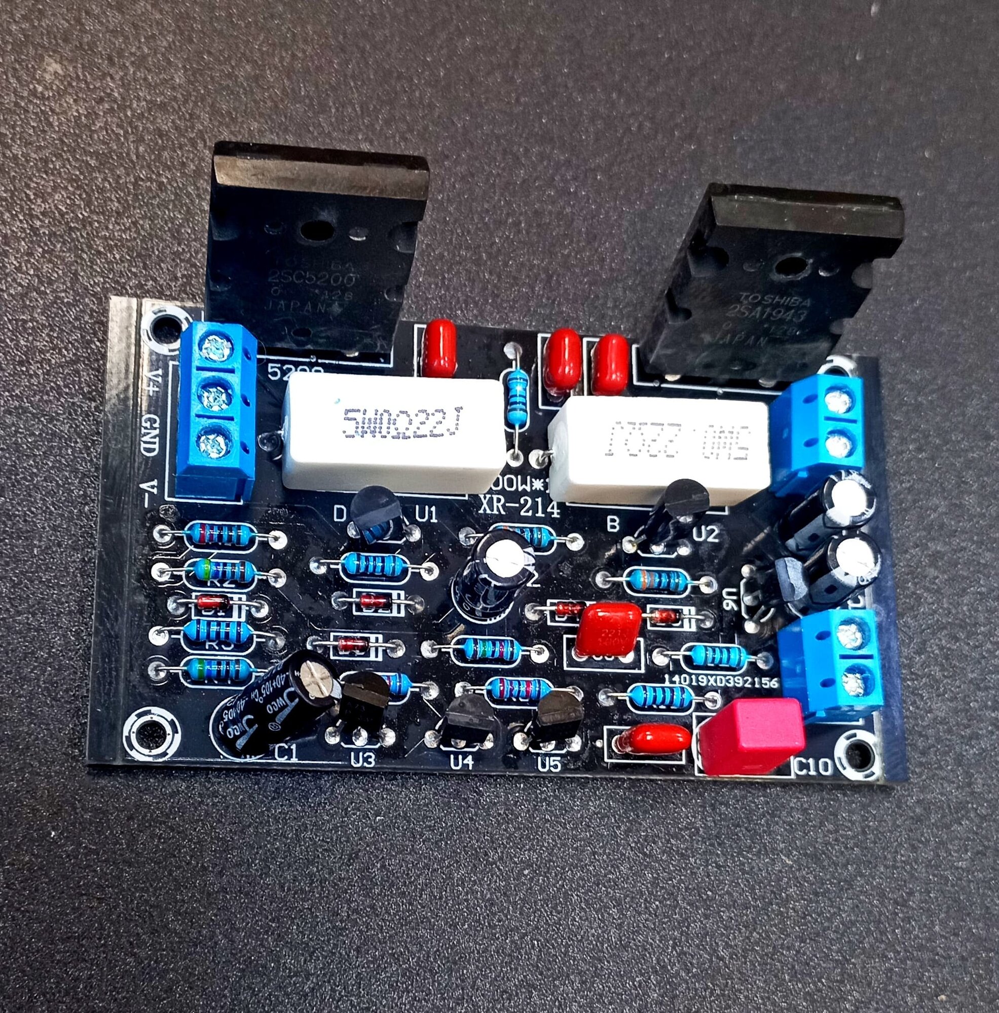 Усилитель мощности XR-214 АВ класса плата УЗЧ - моноканальная