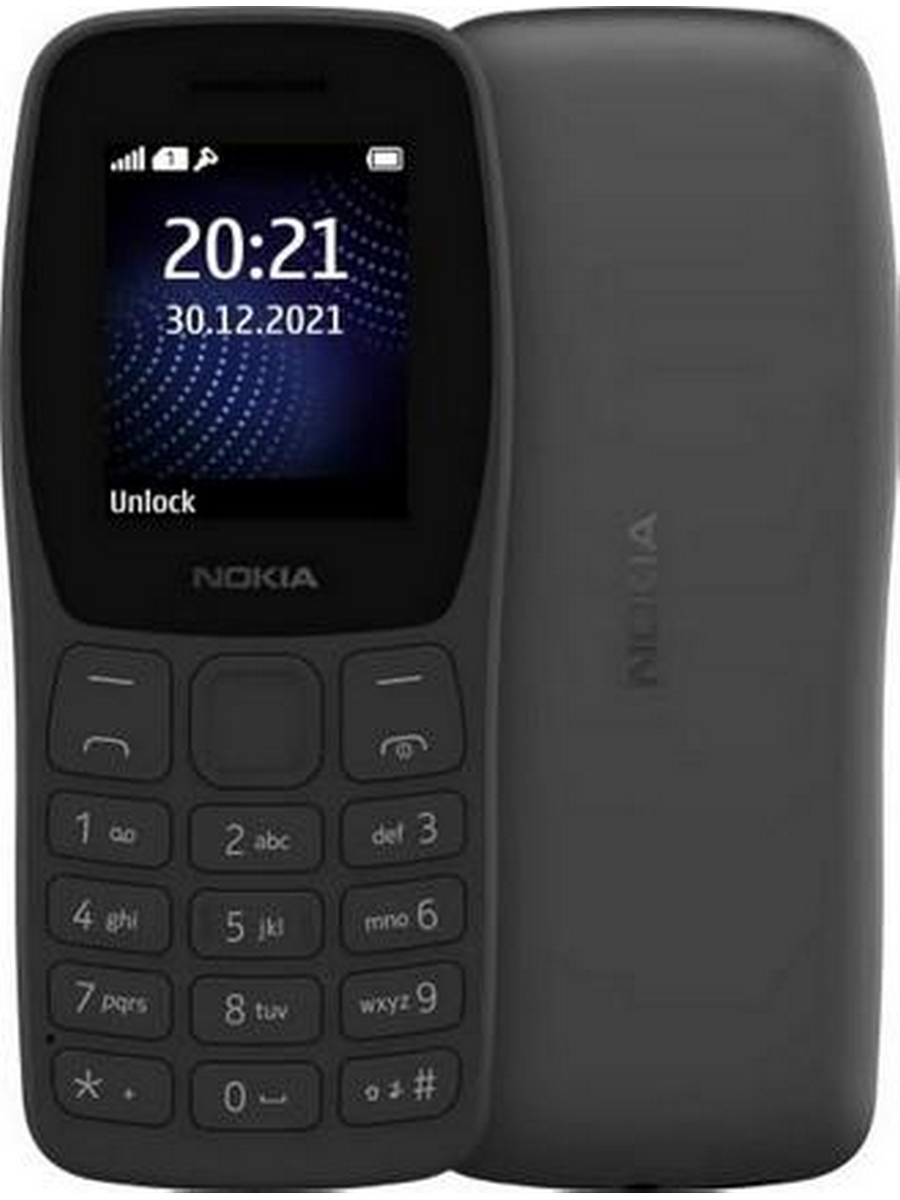 Мобильный телефон Nokia 105 DS Classic TA-1459 Черный 2 sim 1.77″ TN (TFT) 2G 800 mAh (RU)