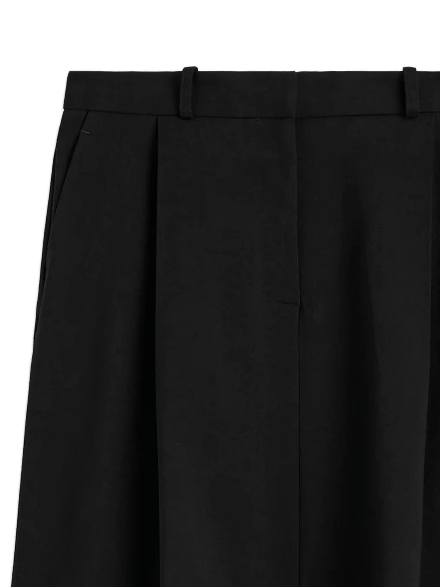 Юбка TOTEME Tailored pleated skirt, размер 34, черный — фото 1