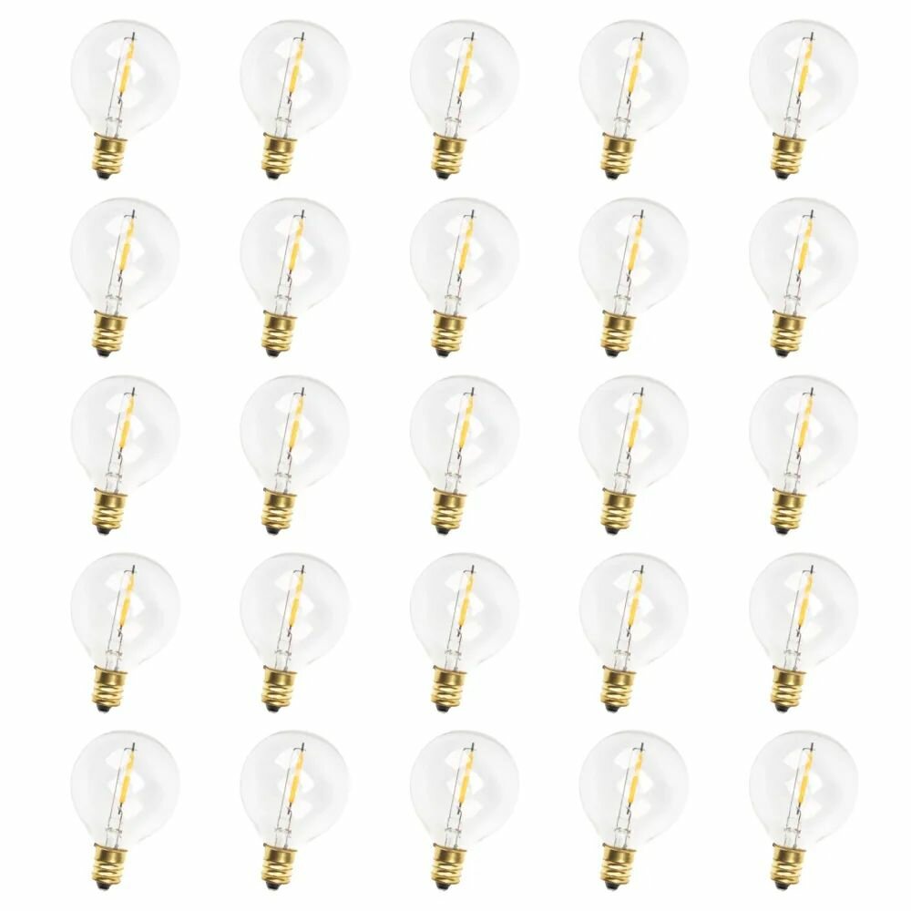 Лампочка, Цоколь: E12, 0.6 Вт, Светодиодная, 25 шт.