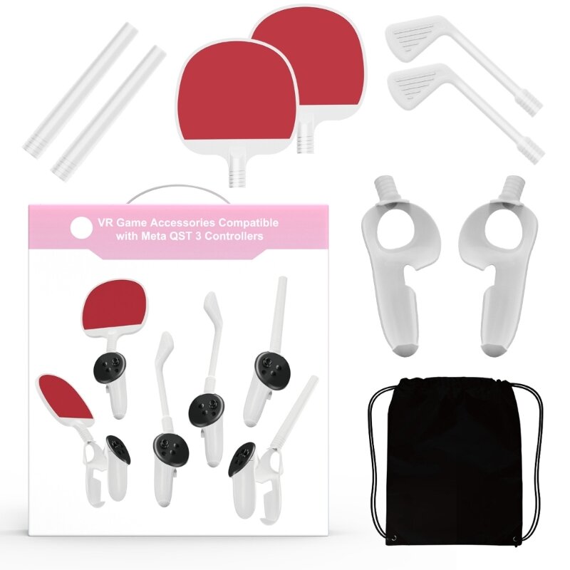 Игровой контроллер Виртуальной реальности Аксессуары Навесное Оборудование Спортивный Набор Наслаждайтесь Реалистичной Игрой Эргономичный Дизайн Для Quest3 VR