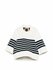 Свитер N° 21 Striped-pattern sweater, размер M, , белый