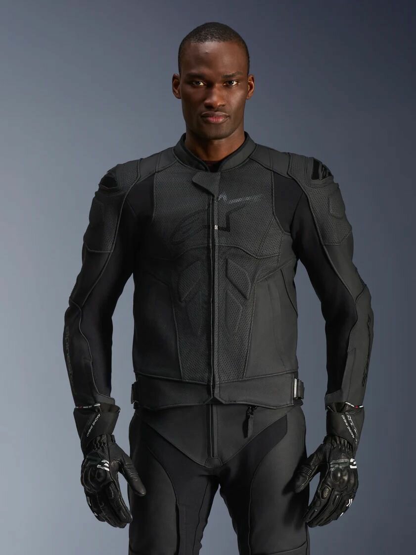 Мотокуртка Кожаная Мужская Alpinestars Dusk Airflow Black, 52