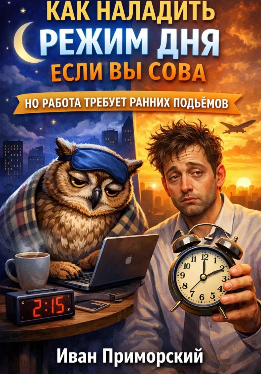 Как наладить режим дня если вы сова, но работа требует ранних подъемов [Цифровая книга]