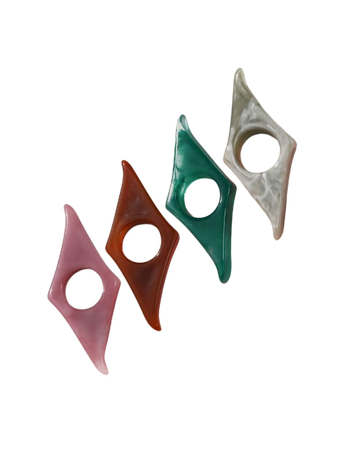 4шт Большой Палец Держатель Страницы Смолы Закладки Разделитель Страниц Учебника для Чтения