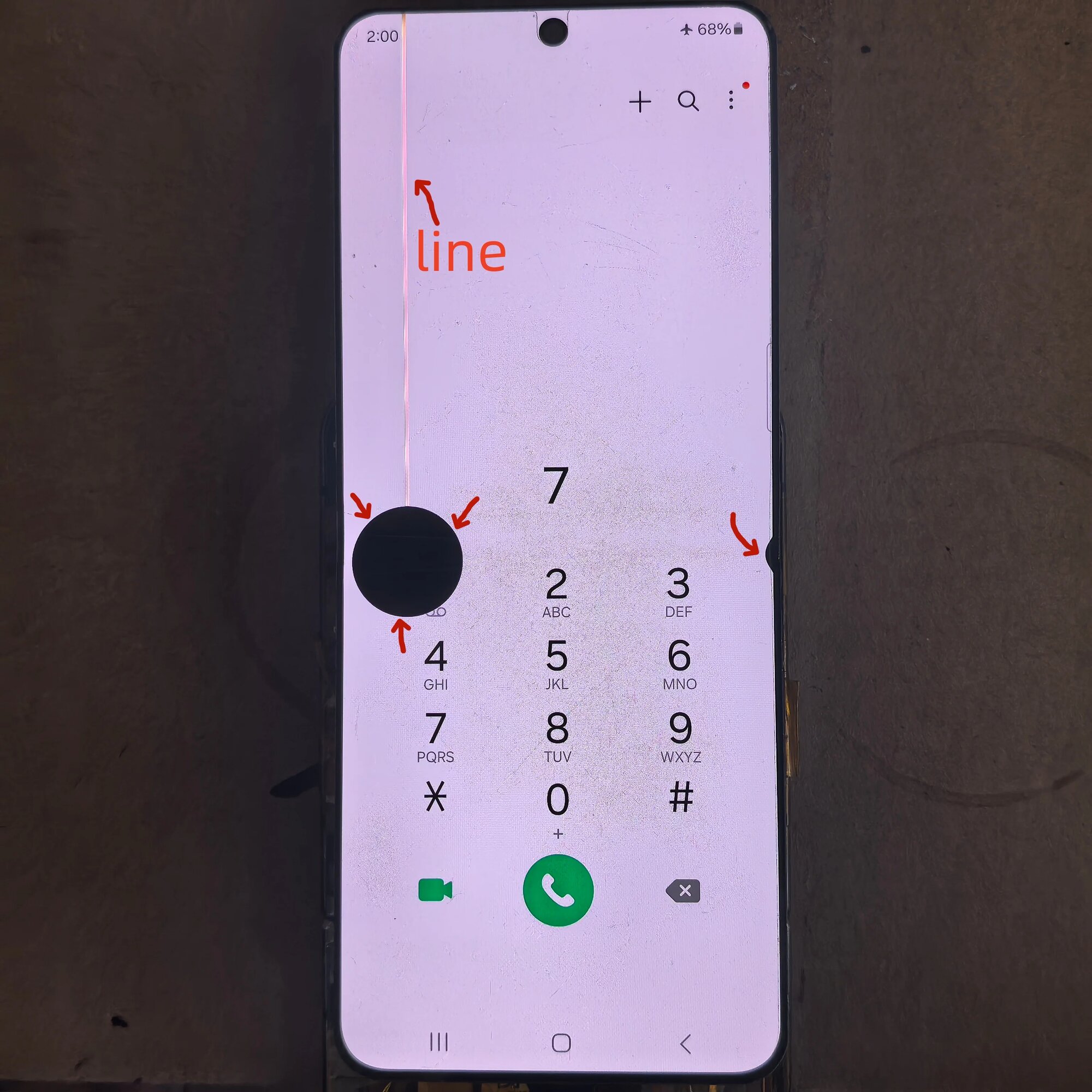 6,7-дюймовый сенсорный экран Zflip5 Super AMOLED для Samsung Galaxy Z Flip 5, экран SM- F731 F731b F731u, ЖК-дисплей с дефектом. 7 No frame