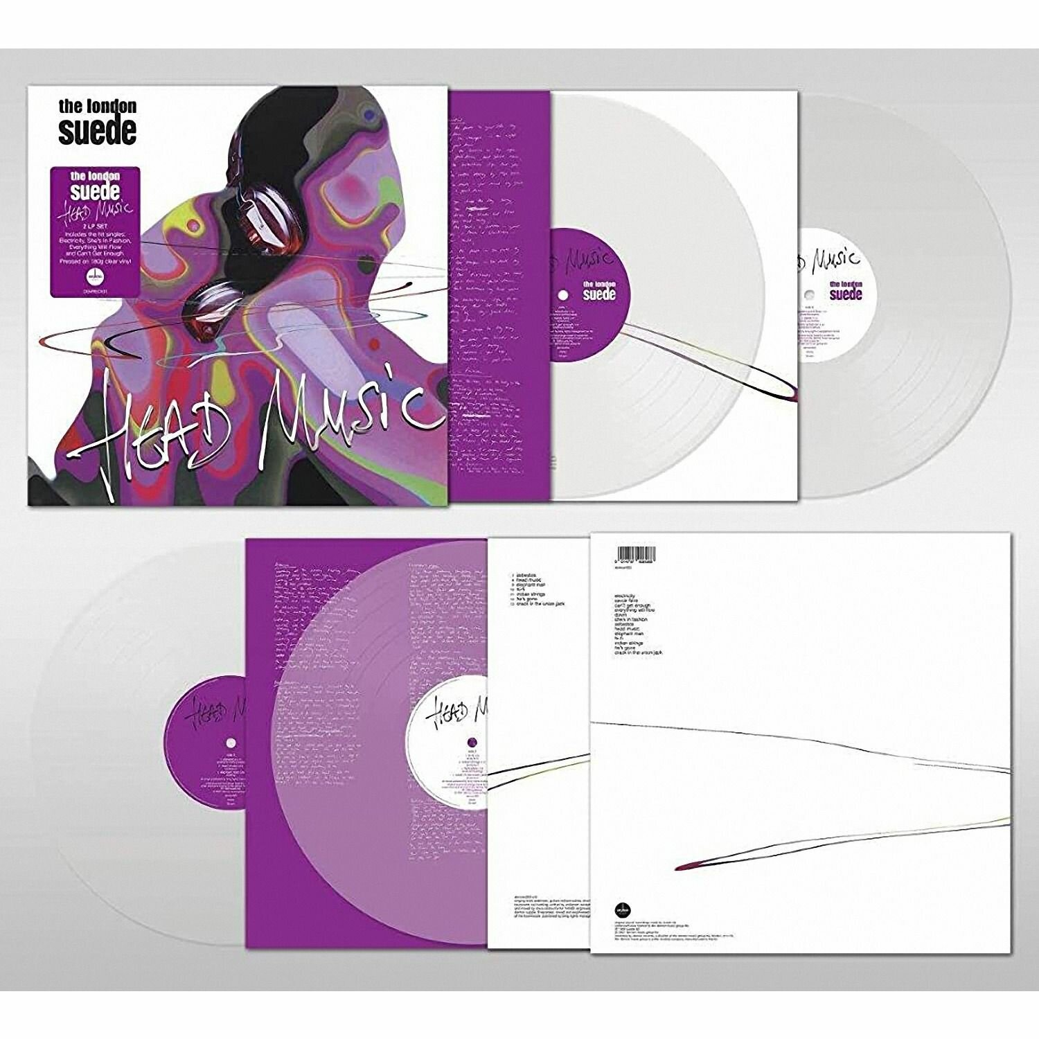 Виниловая пластинка The London Suede Head Music 2 x Vinyl, Album, Reissue, Clear, 180g SS