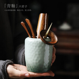 Куриные крылышки Древесина Чайная церемония Шесть джентльменов Аксессуары костюм Подставка для чая Чайная ложка Чайное