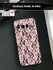 Черный матовый чехол на Google Pixel 10 Pro / Гугл Пиксель 10 Про с принтом Розо...